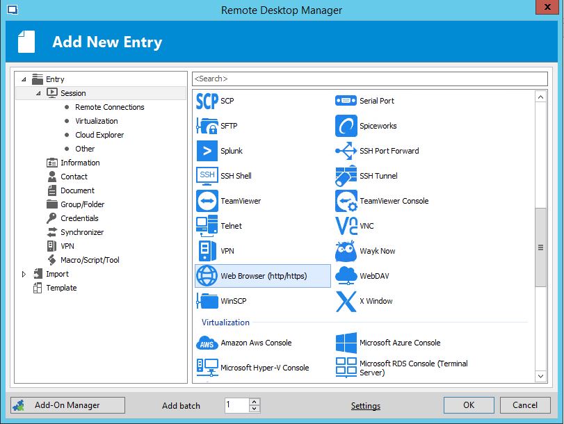 Running the vSphere Web Client via Remote Desktop Manager