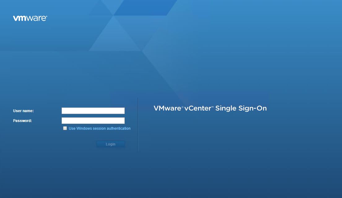Running the vSphere Web Client via Remote Desktop Manager